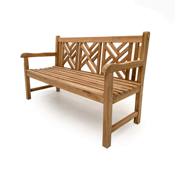 Geo Teak Bench | The Teak Place